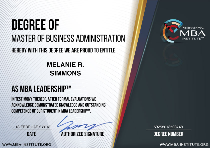 MBA INSTITUTE ORG USD 597 MBA DEGREES World s Most Popular And
